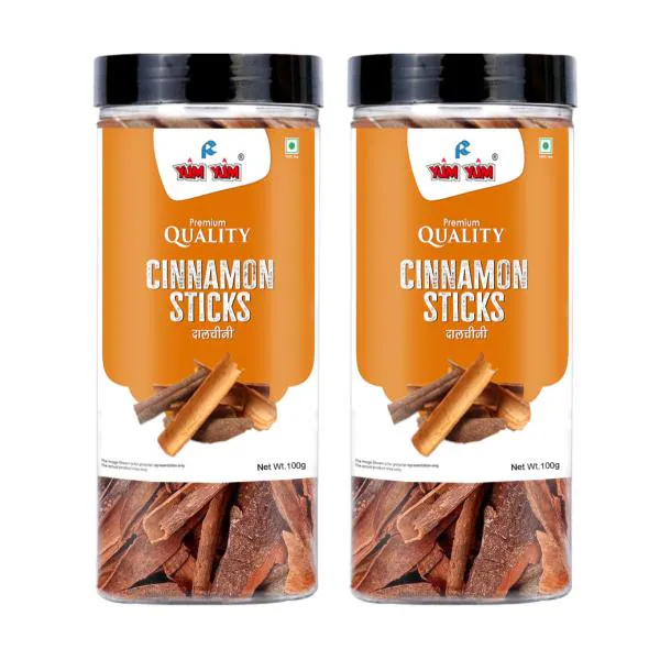 YUM YUM Dalchini Cinnamon Stick 200 g (Pack Of 2-100g Each) (2 x 100 g ...