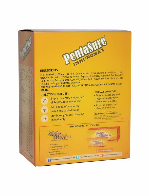 Pentasure Immunomax Immunity Enhancer - Creamy Vanilla Flavour Pack of ...