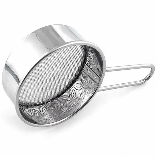 UPKARANWALE Steel with Long Handle, Flour Sieve Mini Small Flour Sifter ...