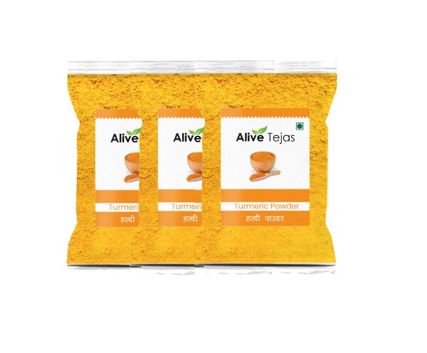 Alive Tejas Best Quality Turmeric Powder (Haldi Powder)-500gm (Pack Of ...