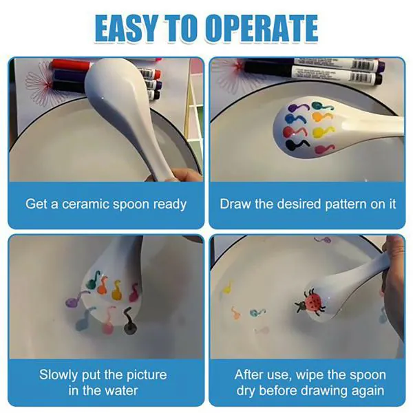 ZURU BUNCH Magical Water Painting Pens, Erasable Floating Pens in Water ...