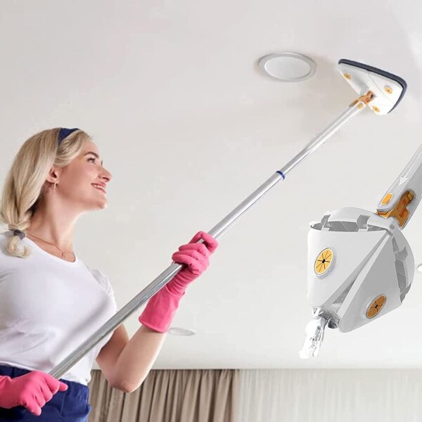 Tallin 360 Degree Rotatable Multifunctional Triangle Mop, Adjustable ...