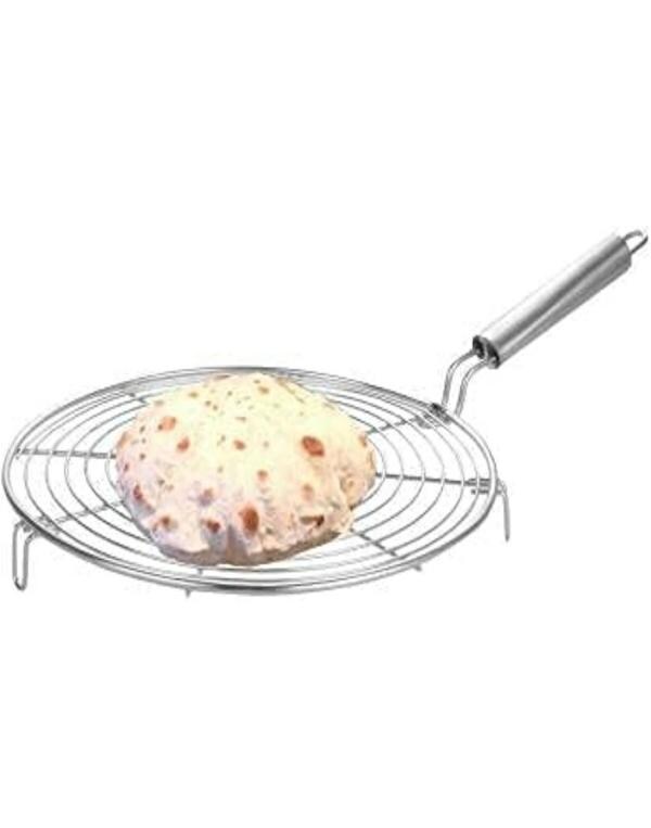 Wofier Round Stainless Steel Papad Jali, Paneer Grill, Roti Maker ...