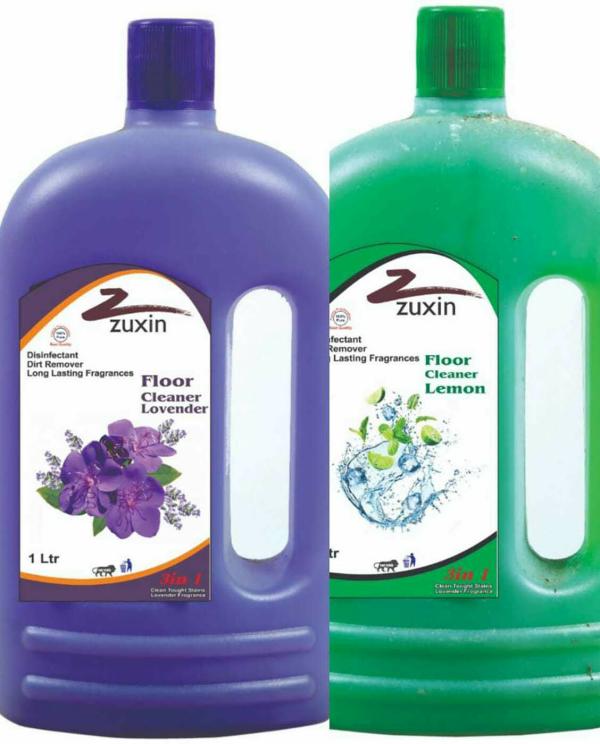 Zuxin Purple Green Liquid Bathroom Floor Cleaners 2 L (Pack of 2) - JioMart