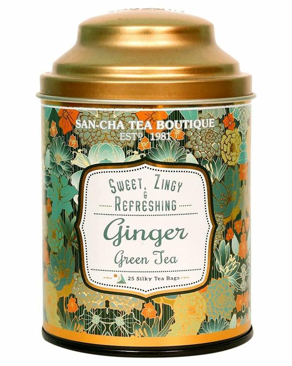 San-Cha Ginger Green Tea (25 Pyramid Tea Bags) - JioMart