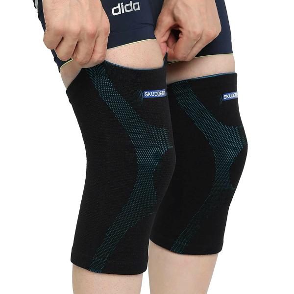 Skudgear Blue Nylon With Mix Of Cotton Small Knee Cap Compression ...
