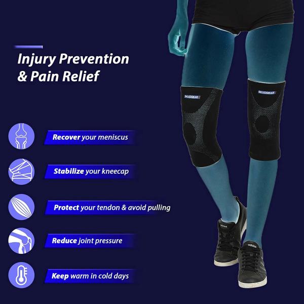 Skudgear Blue Nylon With Mix Of Cotton Small Knee Cap Compression ...