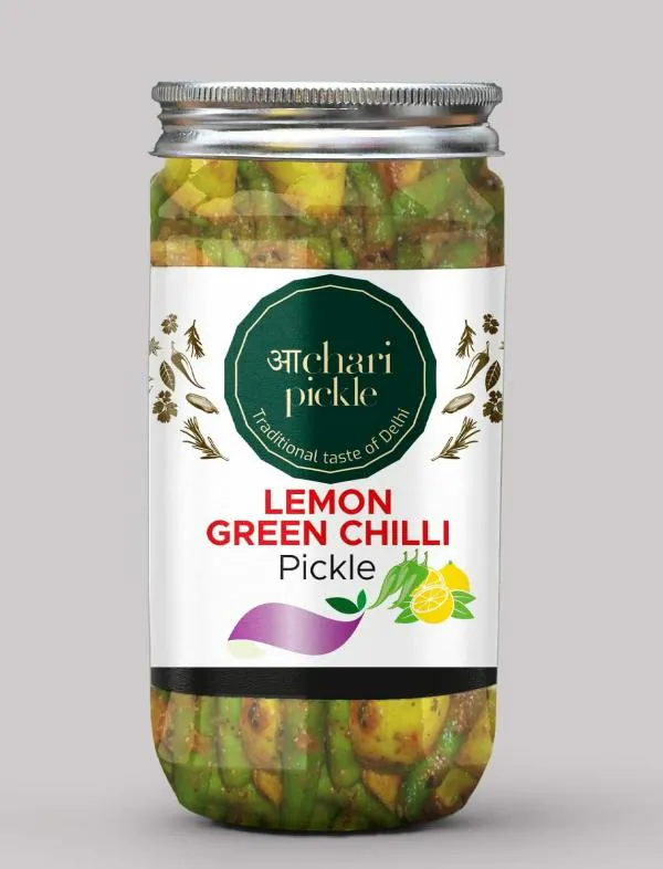 Achari Pickles Lemon and Green Chilly Pickle Homemade Neembu and ...