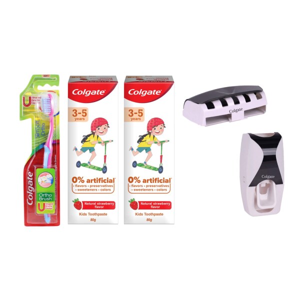 Colgate ortho Brush Slim soft Toothbrush Tongue Cleaner shaped bristle ...