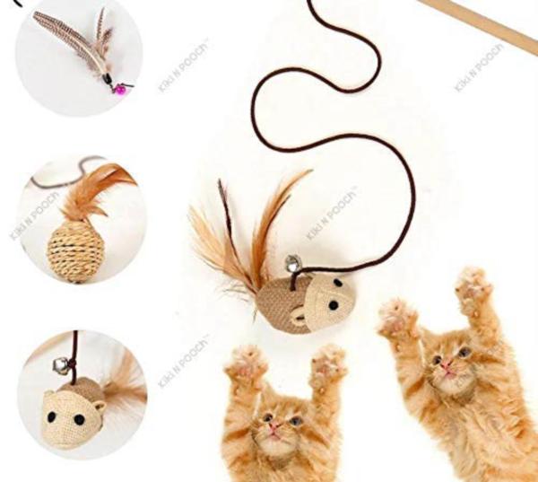 PSK Pet Mart Cat Stick With Hanging Toy - JioMart
