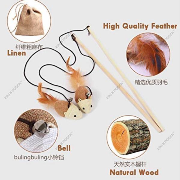 PSK Pet Mart Cat Stick With Hanging Toy - JioMart