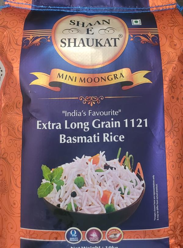 SHAAN-E-SHAUKAT MINI MONGRA 10KG EXTRA LONG GRAIN 1121 BASMATI RICE ...