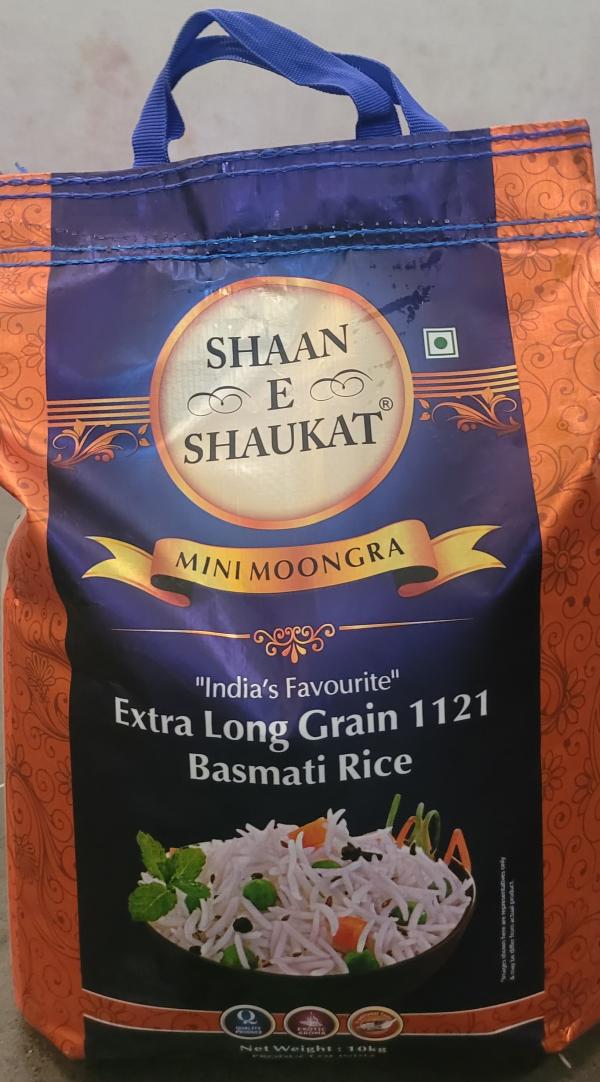 SHAAN-E-SHAUKAT MINI MONGRA 10KG EXTRA LONG GRAIN 1121 BASMATI RICE ...