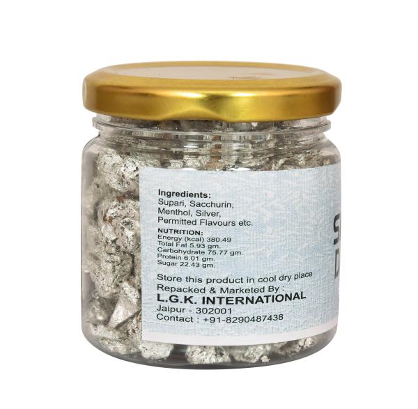 Food Essential Silver Coated Dates Supari 320 gm. Pack of 4 (80 gm ...