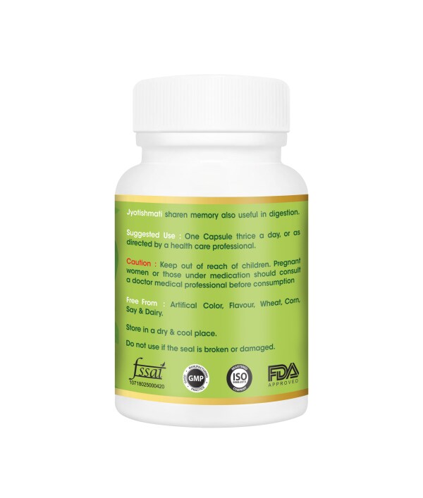 VitaGreen JYOTISHMATI Capsules For Brain Tonic, Natural & Ayurvedic ...