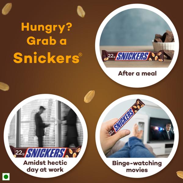 Snickers Peanut Snickers Loaded with Delicious & Roasted Peanuts ...