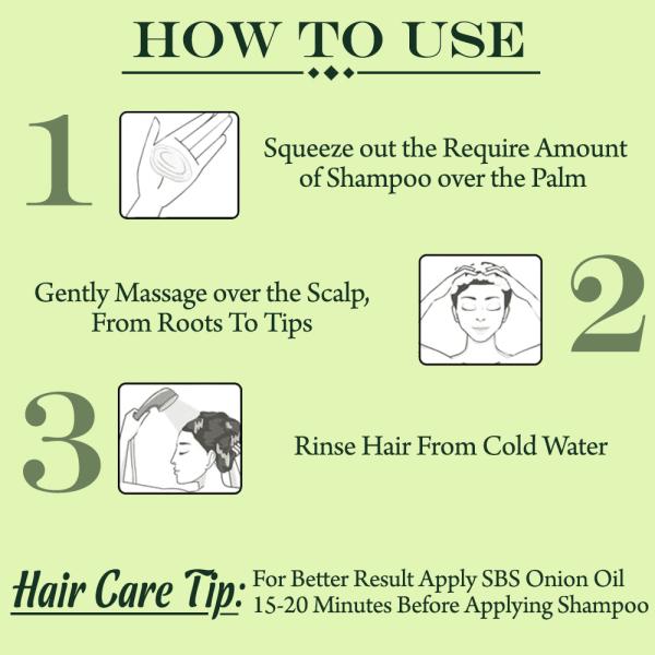 SBS Onion Shampoo - With Red Onion Extract, No Pungent Smell, Enhance ...