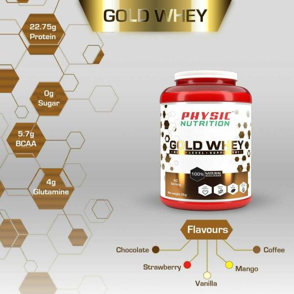 PHYSIC NUTRITION GOLD WHEY - 2KG - COFFEE - JioMart