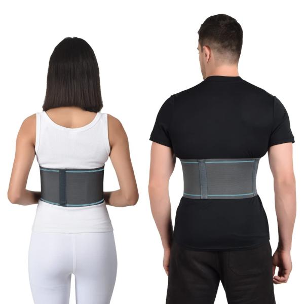 Accusure Grey Rib Brace For Men And Women Rib Support Compression Brace ...