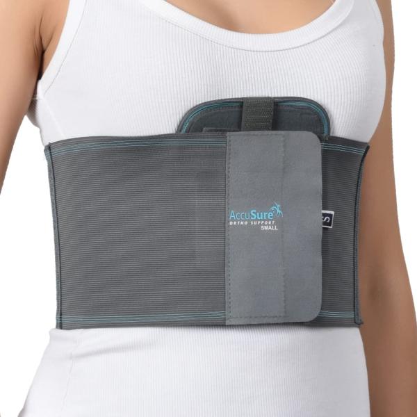 Accusure Grey Rib Brace For Men And Women Rib Support Compression Brace ...