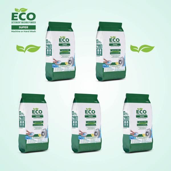 ECO DETERGENT WASHING POWDER 1 kg (pack of 5) - JioMart