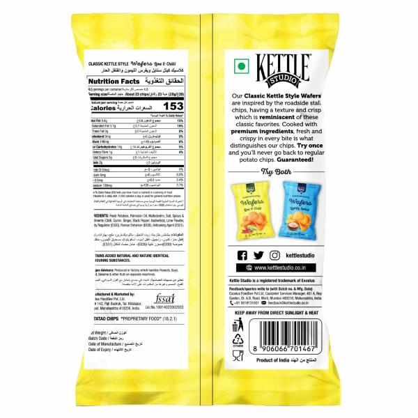 Kettle Studio |Potato Chips |Classic Kettle Style Wafer Lime & Chilli ...