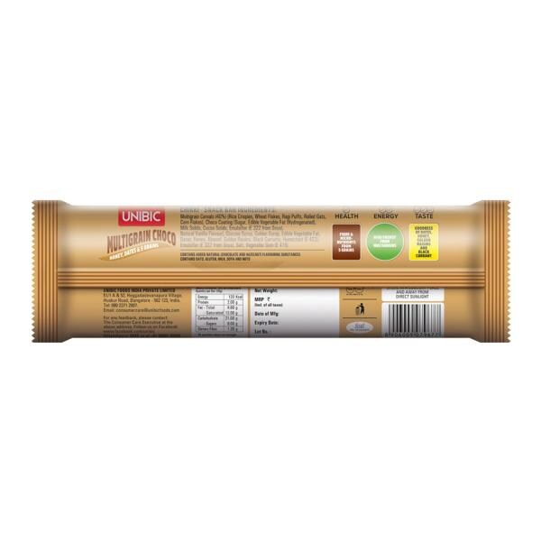 Unibic Snack Bar Multigrain Choco,Pk of 12, 360g - JioMart