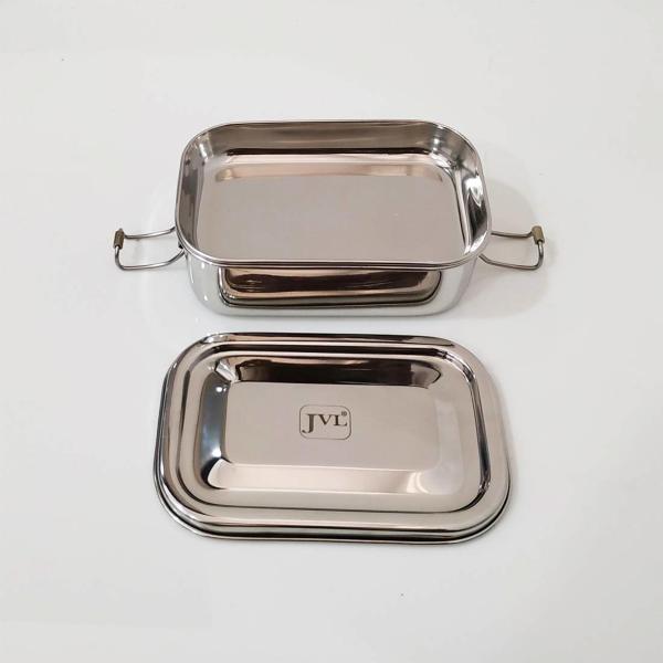 JVL Silver Stainless Steel Medium Size Rectangle - Medium Size Single ...