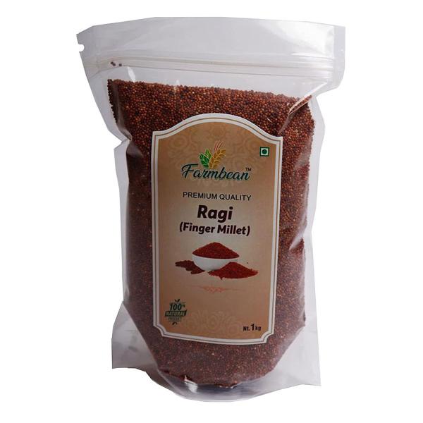 Farmbean Millets Combo Pack of 2 | Yellow Jowar 1Kg, Ragi 1Kg | Natural ...