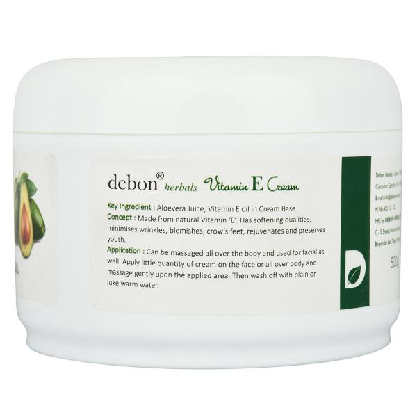 Debon Herbal Vitamin E cream 500 grams - JioMart