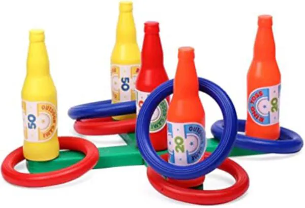 Zyamalox Little Toys assorted plastic bottle ring toss activity indoor ...