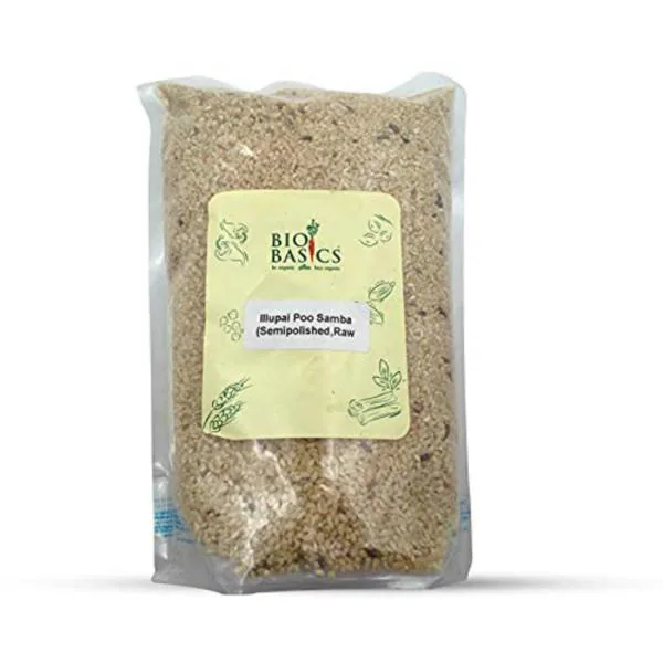 Bio Basics Illupai Poo Samba Rice - 1 kg - JioMart