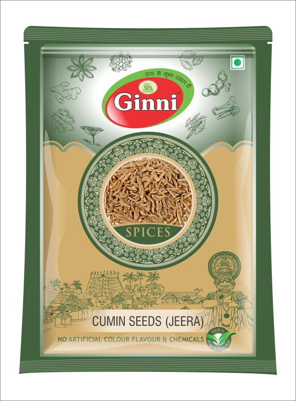 Ginni Pure Cumin Seeds/Jeera/Zeera/Jeelakarra - 400gms (Pack of 4 ...