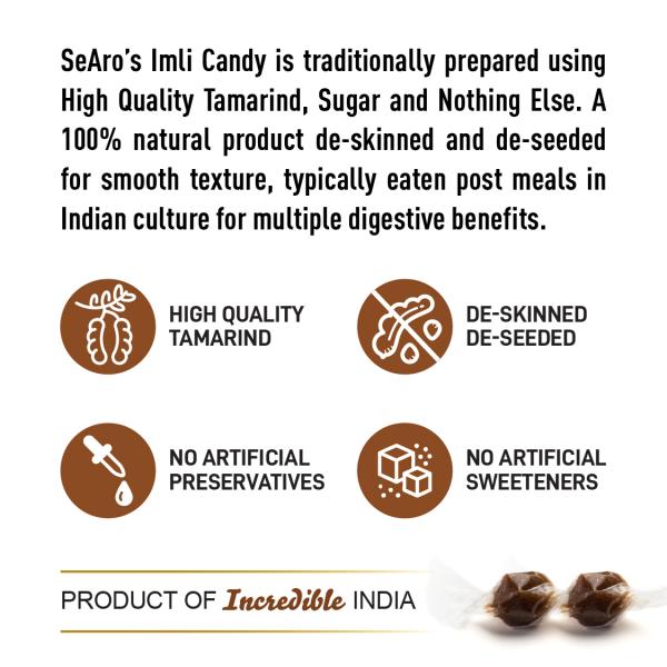 SeAro 100% Natural Imli Candy. Tamarind Candy with Smooth Texture ...