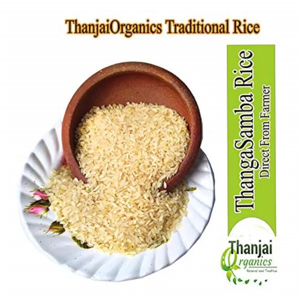 Thanjai Organics Thanga Samba Rice 1 KG| Traditional Rice Variety ...