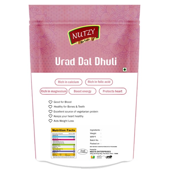 Nutzy Urad Dal Dhuli 500g - JioMart