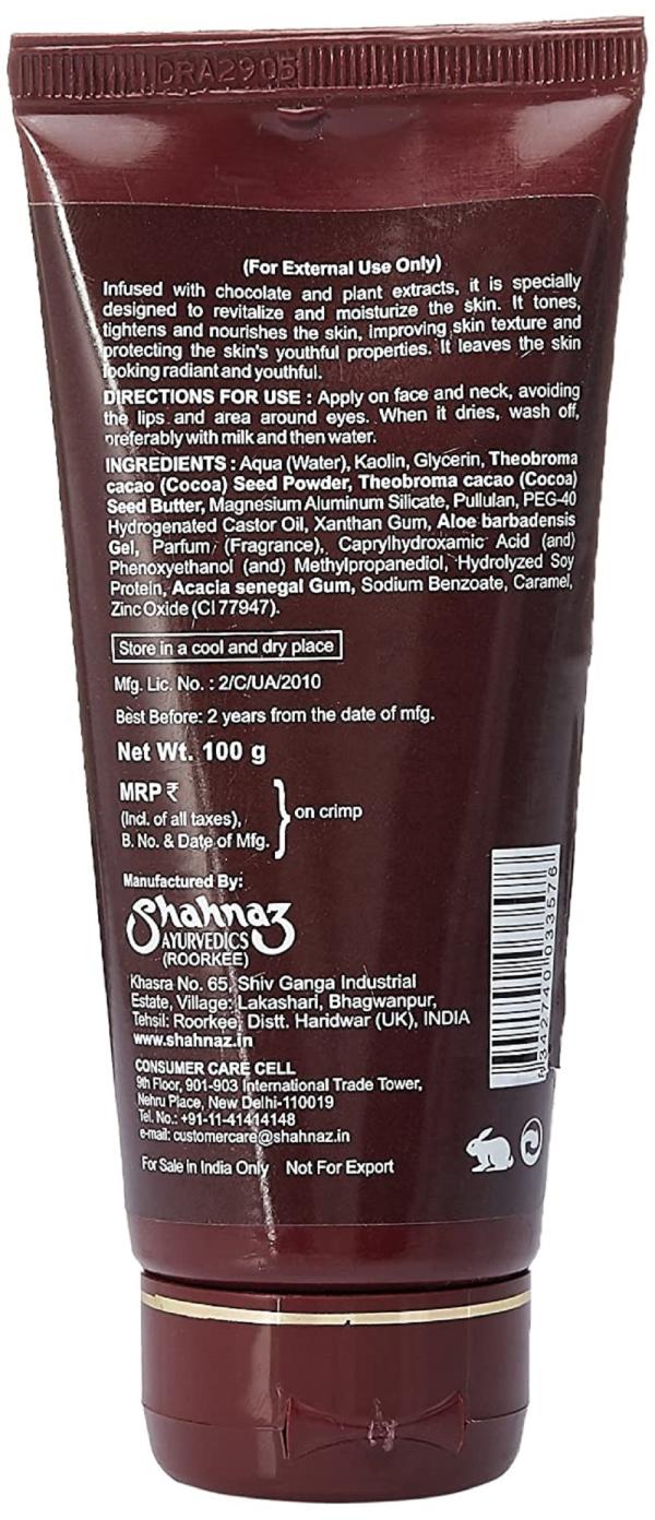 Shahnaz Husain Chocolate Rejuvenating Mask Plus, 100G - JioMart