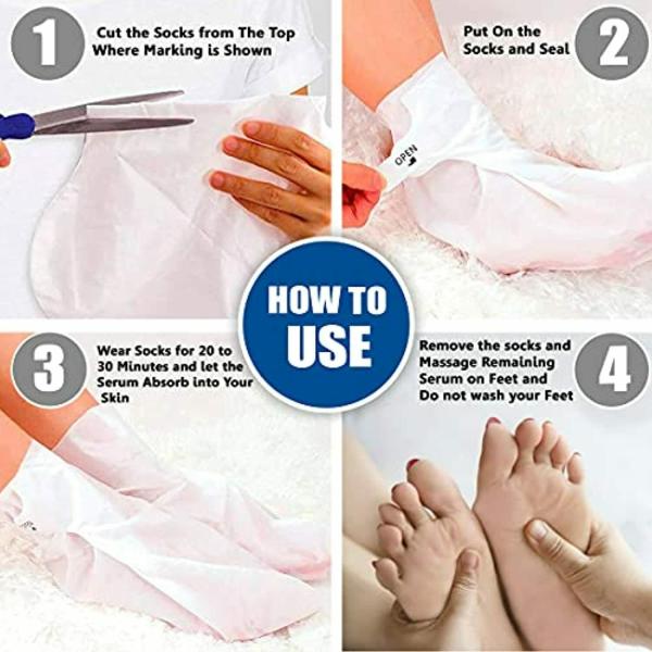 Dr Foot, Foot Hydration Socks Mask With Hyaluronic Acid For ...