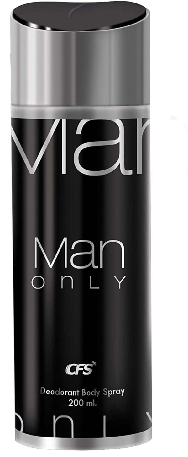 CFS Man Only Black Deodorant Long Lasting Best Deo For Men, 200 Ml ...
