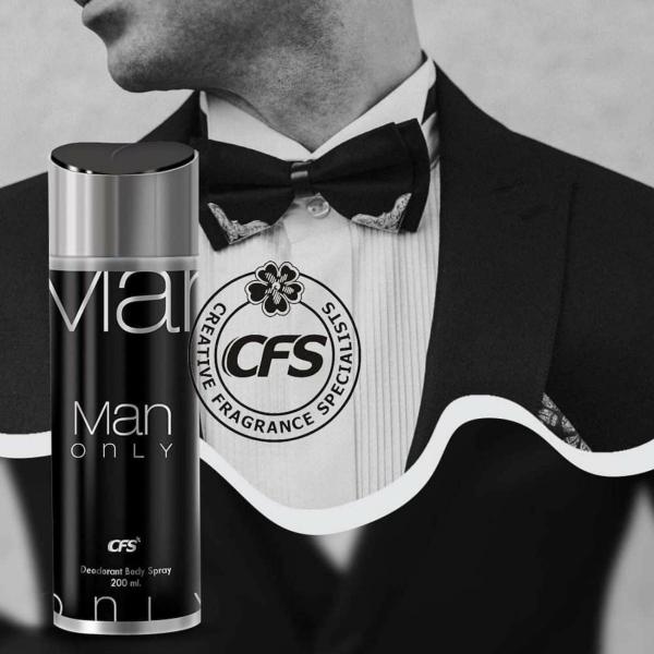 CFS Man Only Black Deodorant Long Lasting Best Deo For Men, 200 Ml ...