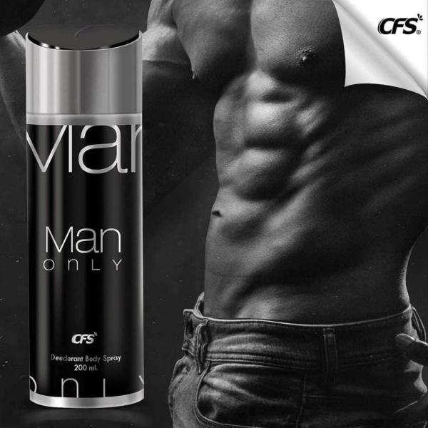 CFS Man Only Black Deodorant Long Lasting Best Deo For Men, 200 Ml ...