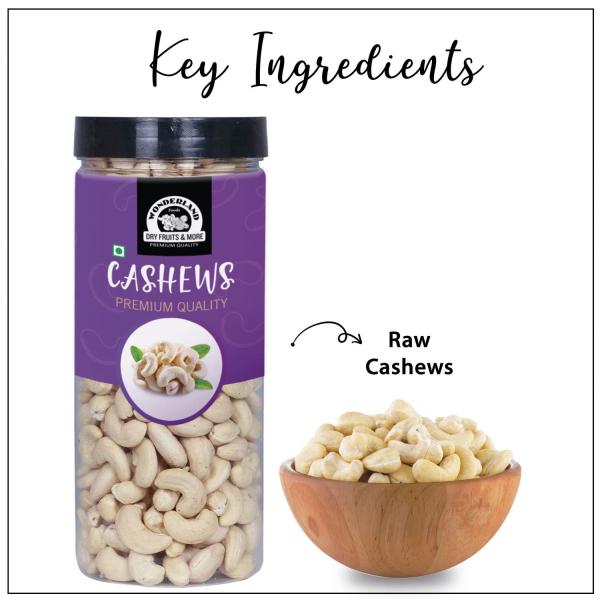 Wonderland Foods Raw Whole Cashew (Kaju) W240-Grade 1Kg (500g X 2) - JioMart