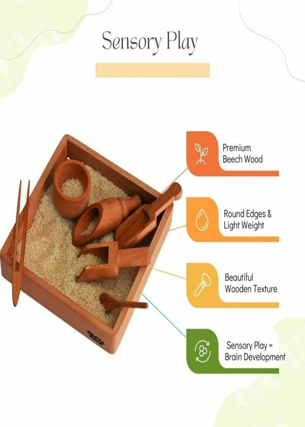 Nesta toys -learn through play Sensory Wooden Toy Set with Montessori ...