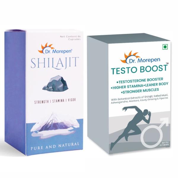 DR. MOREPEN Testo Boost - 30 Tablets & Shilajit 60 Capsules - JioMart