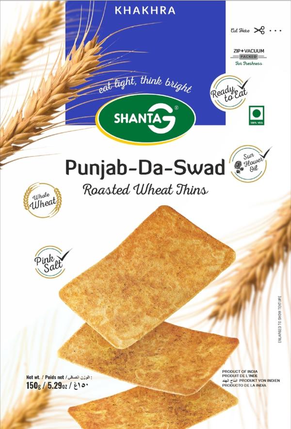 Shanta-G Punjab-Da-Swad Khakhra | Indian Snacks | Ready to eat snacks ...
