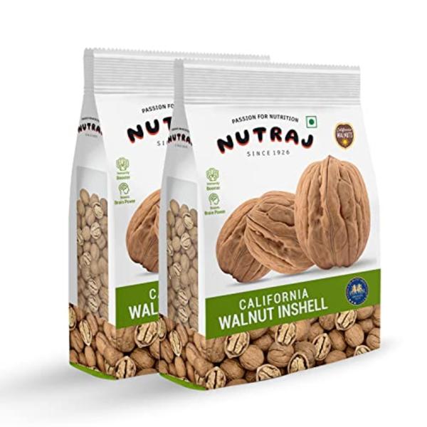 Nutraj 100% Pure Premium Raw California Inshell Walnuts 2 Kg Pack ...