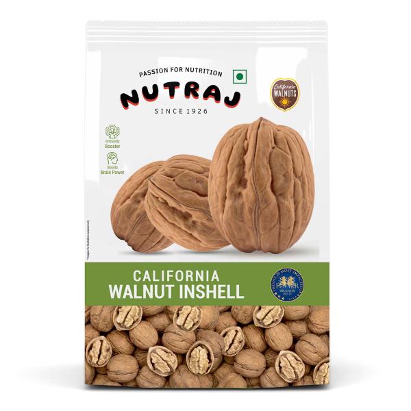 Nutraj 100% Pure Premium Raw California Inshell Walnuts 2 Kg Pack ...