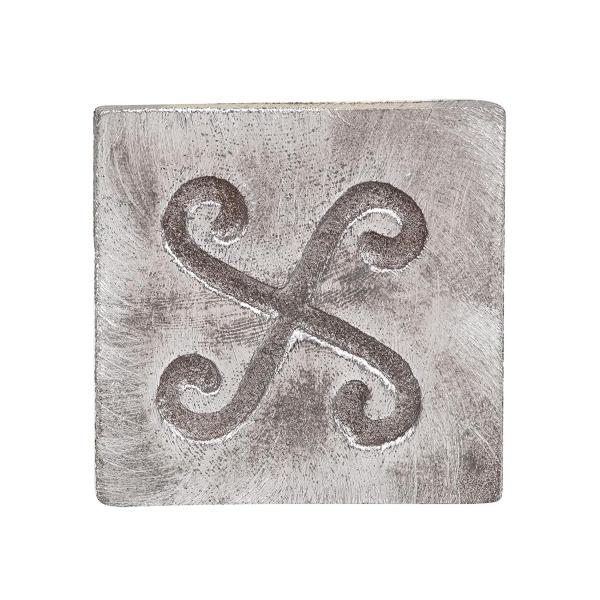 Kesar Zems Silver Zinc Engraves with Spiral Swastika On Pure Zinc Plate ...