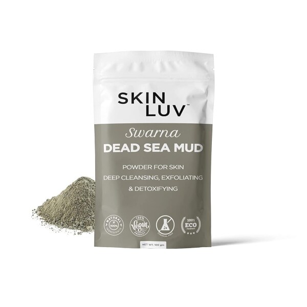 SKINLUV Swarna Dead Sea Mud Powder For Deep Cleansing, Exfoliating ...