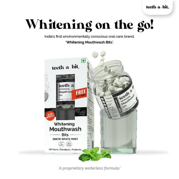 teeth-a-bit Teeth Whitening Snow White Mint Mouthwash Bits | Enamel ...